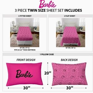 Barbie | Bedding | Barbie Twin Sheet Set | Poshmark
